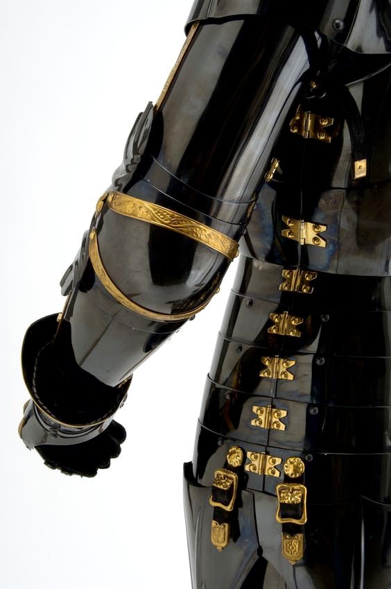 Medieval Knight Black Suit of Armor Combat Full Body Armor Collection ...