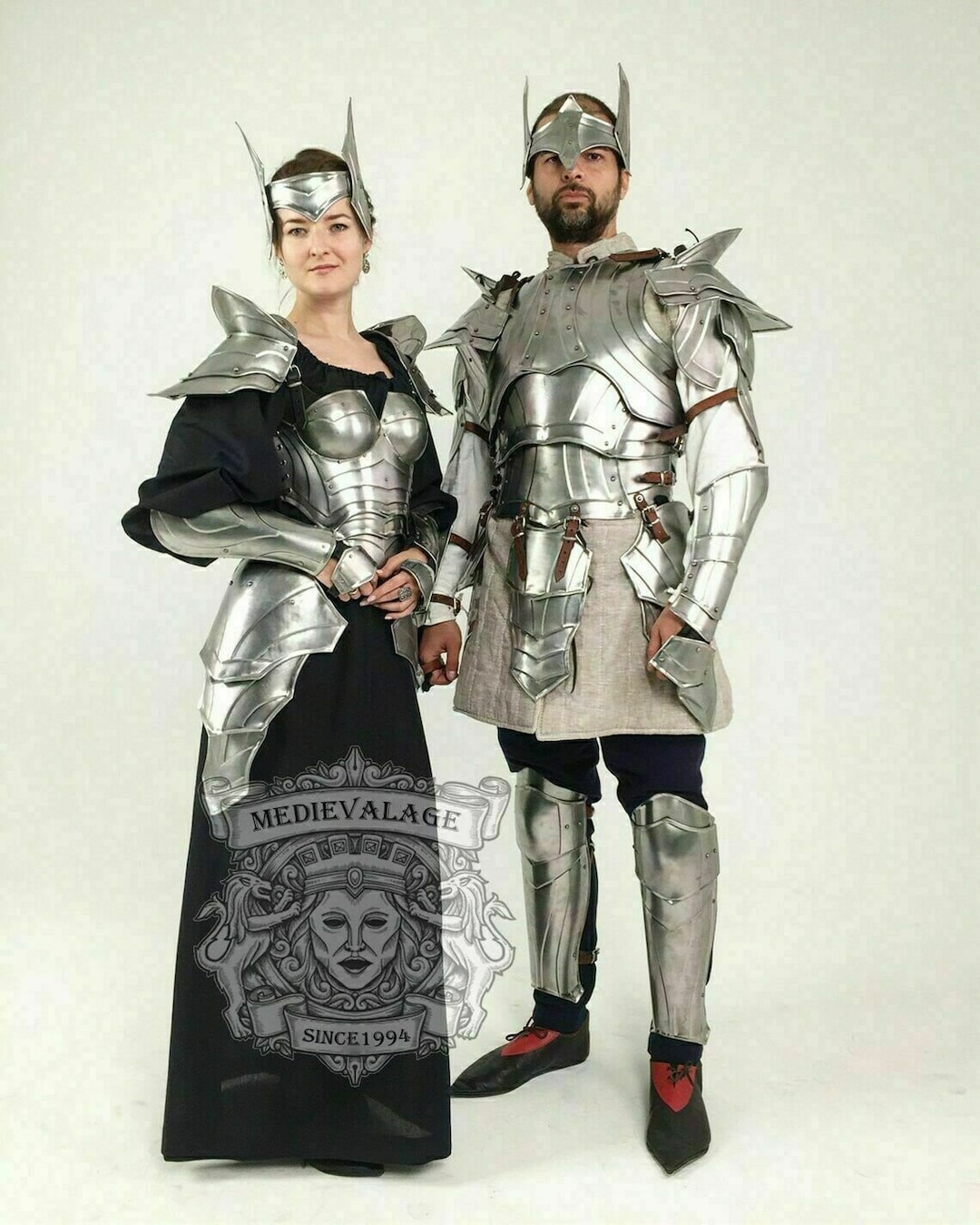 Medieval Female Man Knight Armor Suit Crusader Armor Collection Best ...