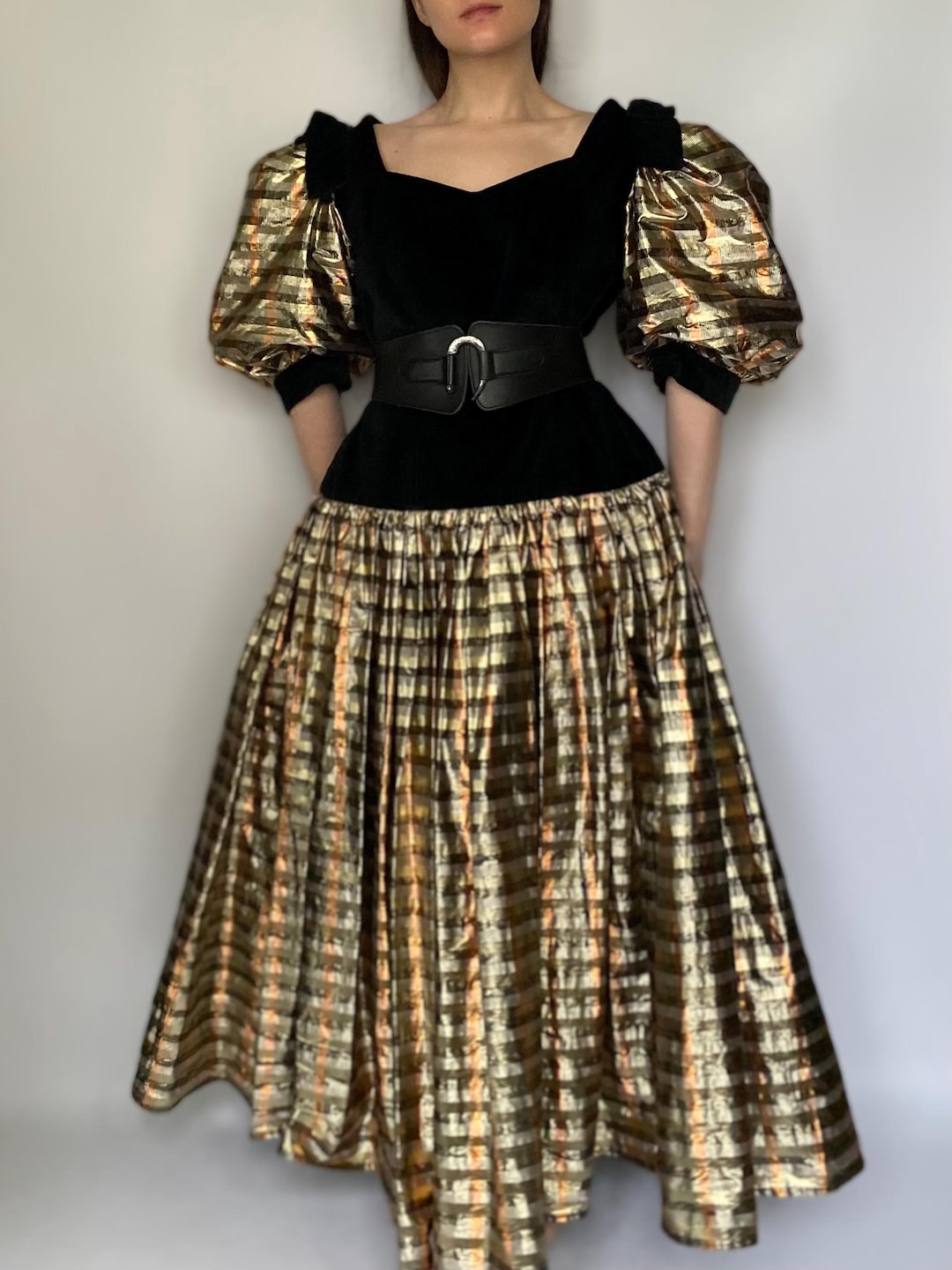 Exclusive Vintage 1980s Dress/ Bust up to 40 / Christmas, New Year's ...