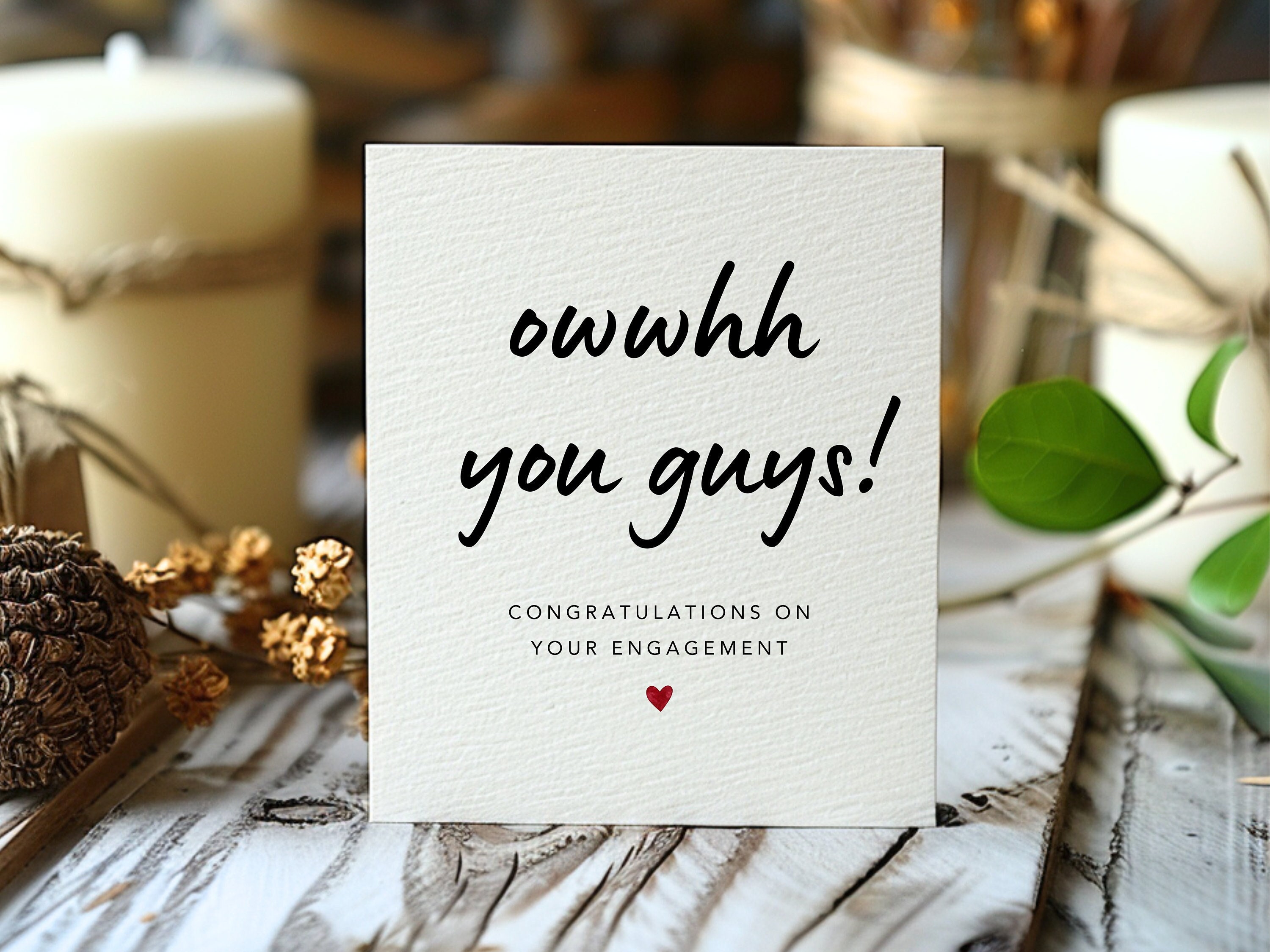 Printable Congratulations on Your Engagement Cute Card, Engagement ...