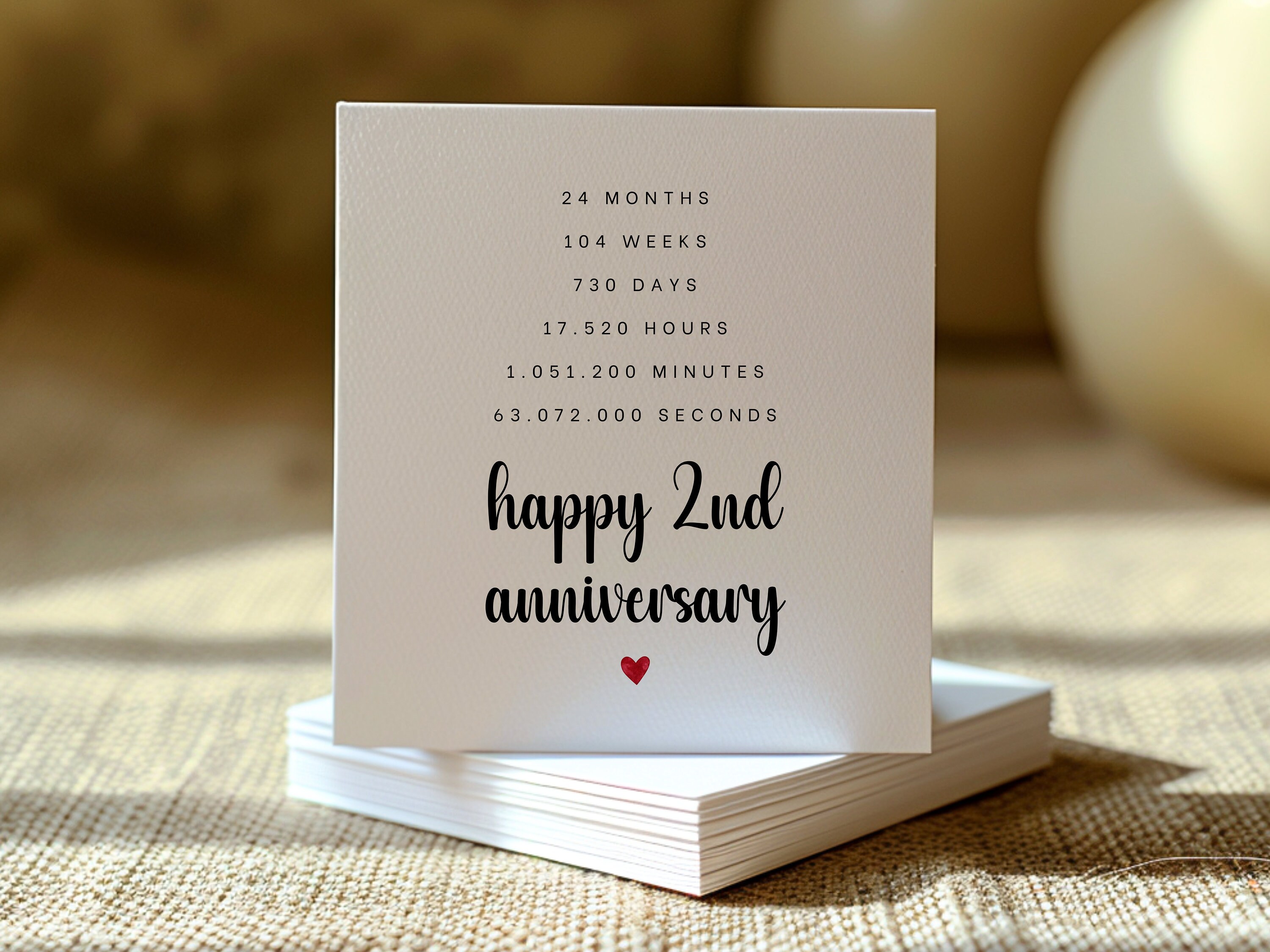 Printable 2nd Anniversary Card, for Boyfriend, for Husband, 2 Years ...