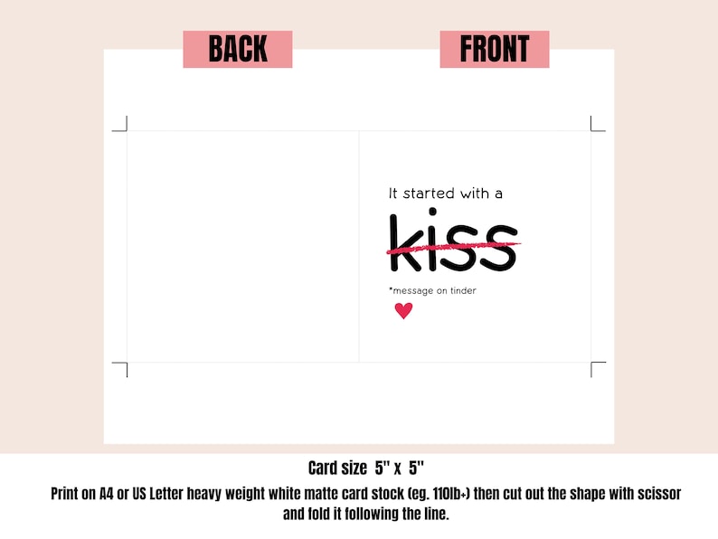 Printable Funny Anniversary Card, Tinder Dating First Anniversary ...