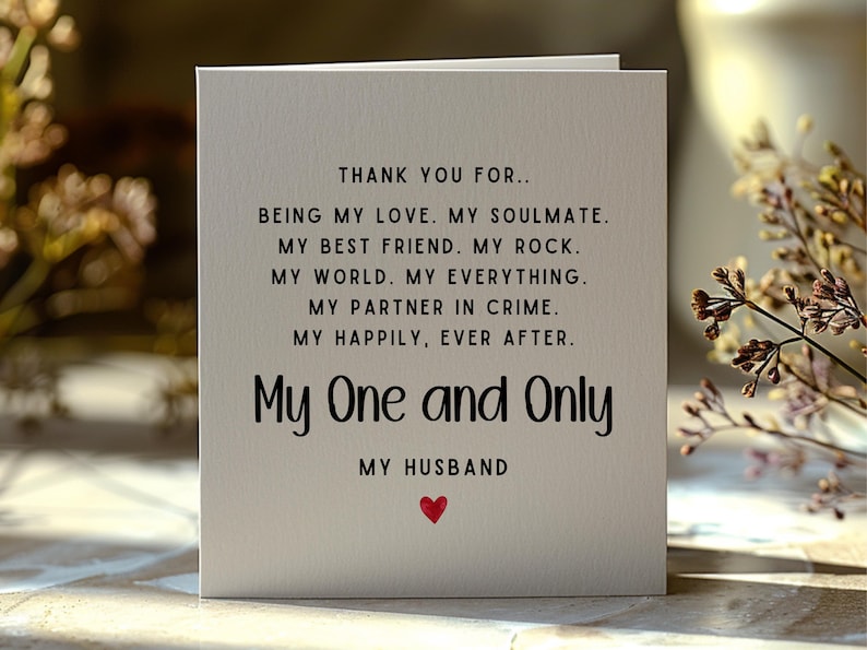 Love Card Printable, My One and Only, Valentines Card for the Best ...