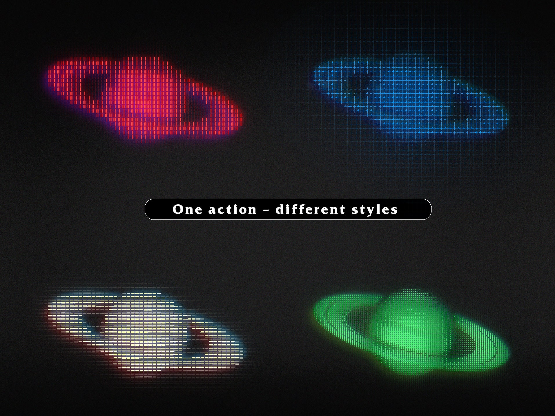 Photoshop Action Retro CRT Monitor Effect, Analog, Futuristic, Pixel ...