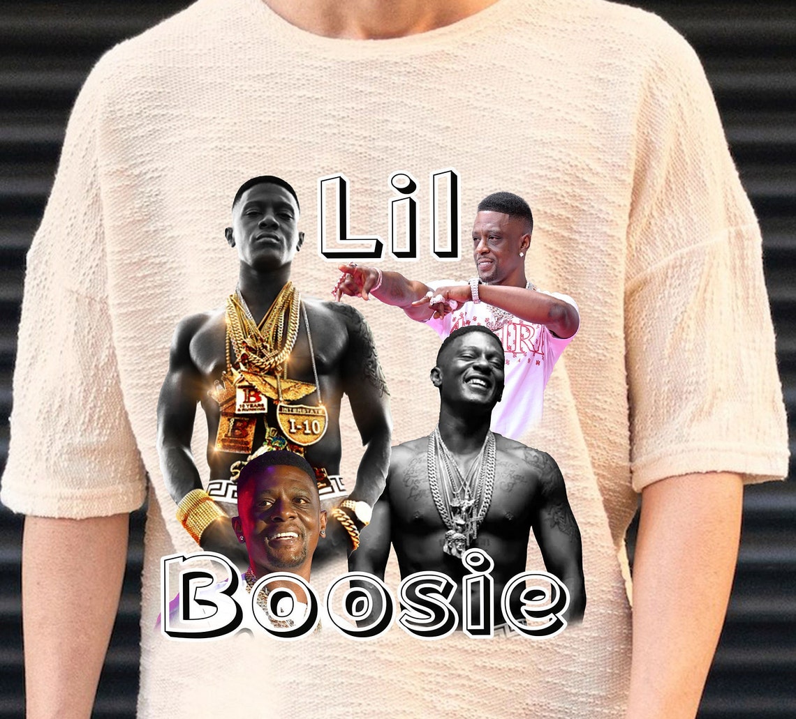 Lil Boosie T Shirt Design. PNG Digital 4500x5100 Px. Retro, 90s Vintage ...