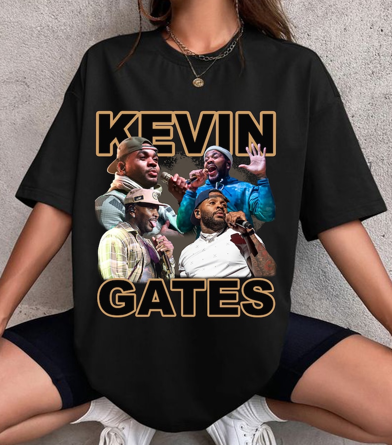 Kevin Gates T Shirt Design. PNG Digital 4500x5100 Px. Retro, 90s ...