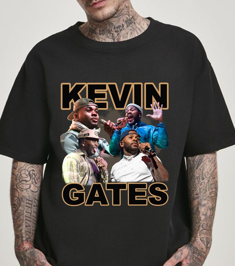 Kevin Gates T Shirt Design. PNG Digital 4500x5100 Px. Retro, 90s ...