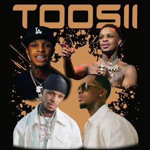 Toosii Thirt Design. PNG Digital 4500x5100 Px.retro, 90s Vintage ...