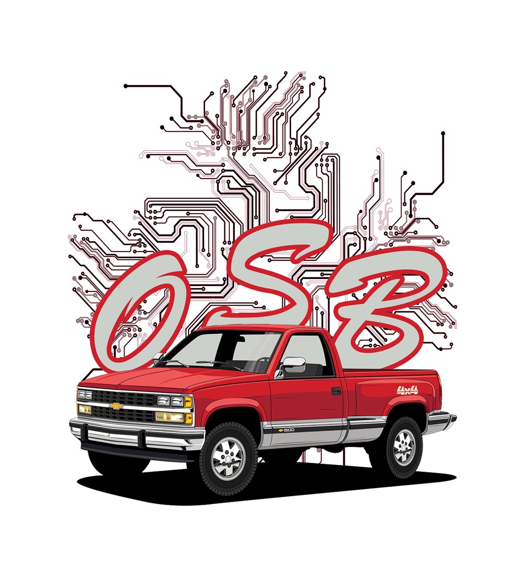 OBS Truck PNG Desing File - Etsy