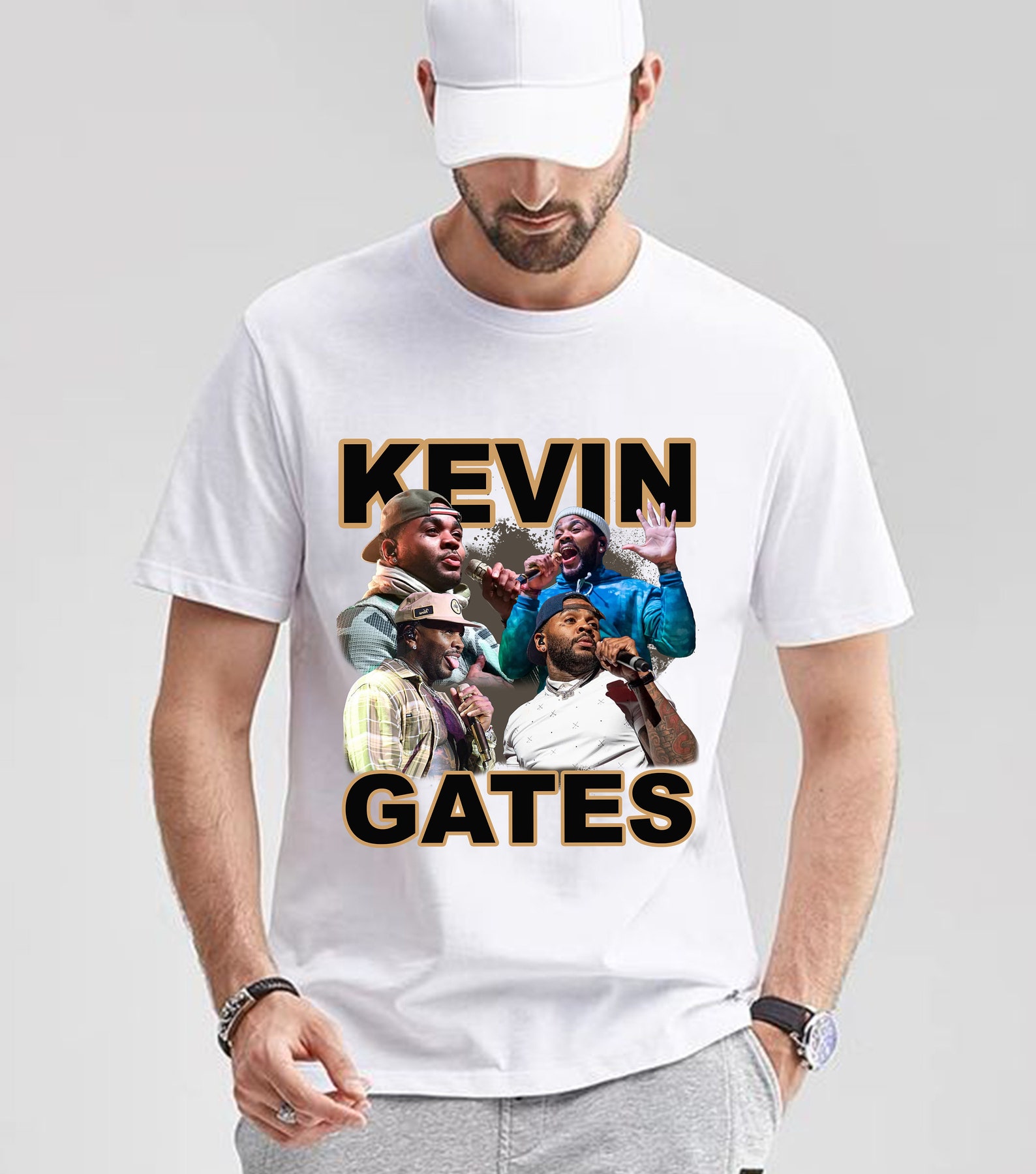 Kevin Gates T Shirt Design. PNG Digital 4500x5100 Px. Retro, 90s ...