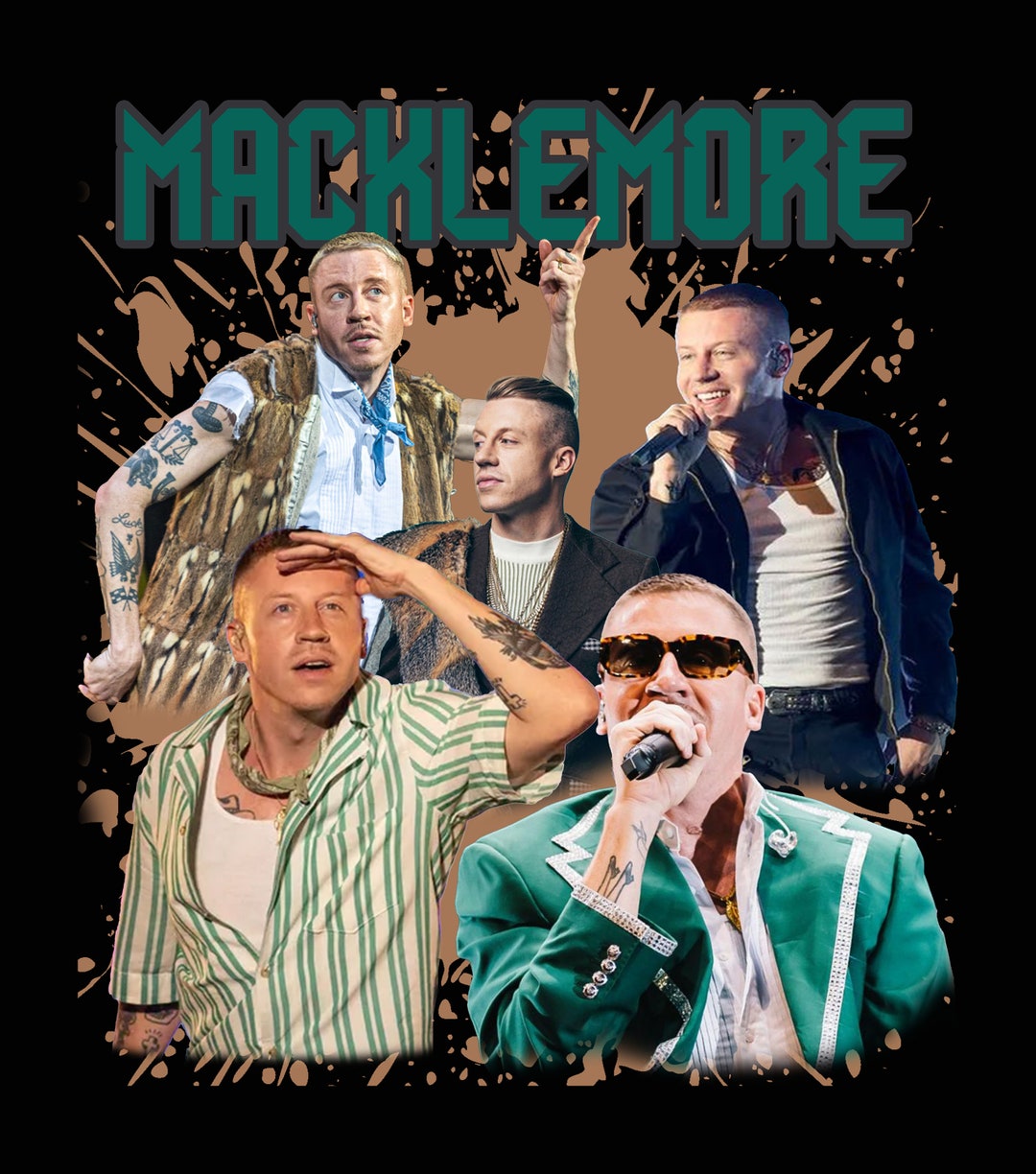 Macklemore Bootleg Shirt Design, Retro Png for Fan, Macklemore Fan Gift ...