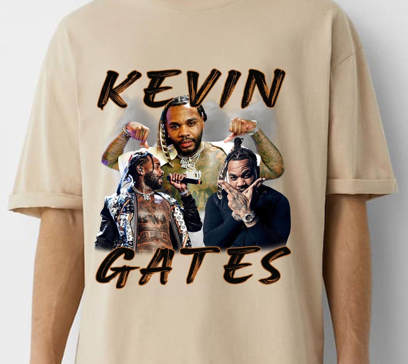 Kevin Gates T Shirt Design. PNG Digital 4500x5100 Px. Retro, 90s ...