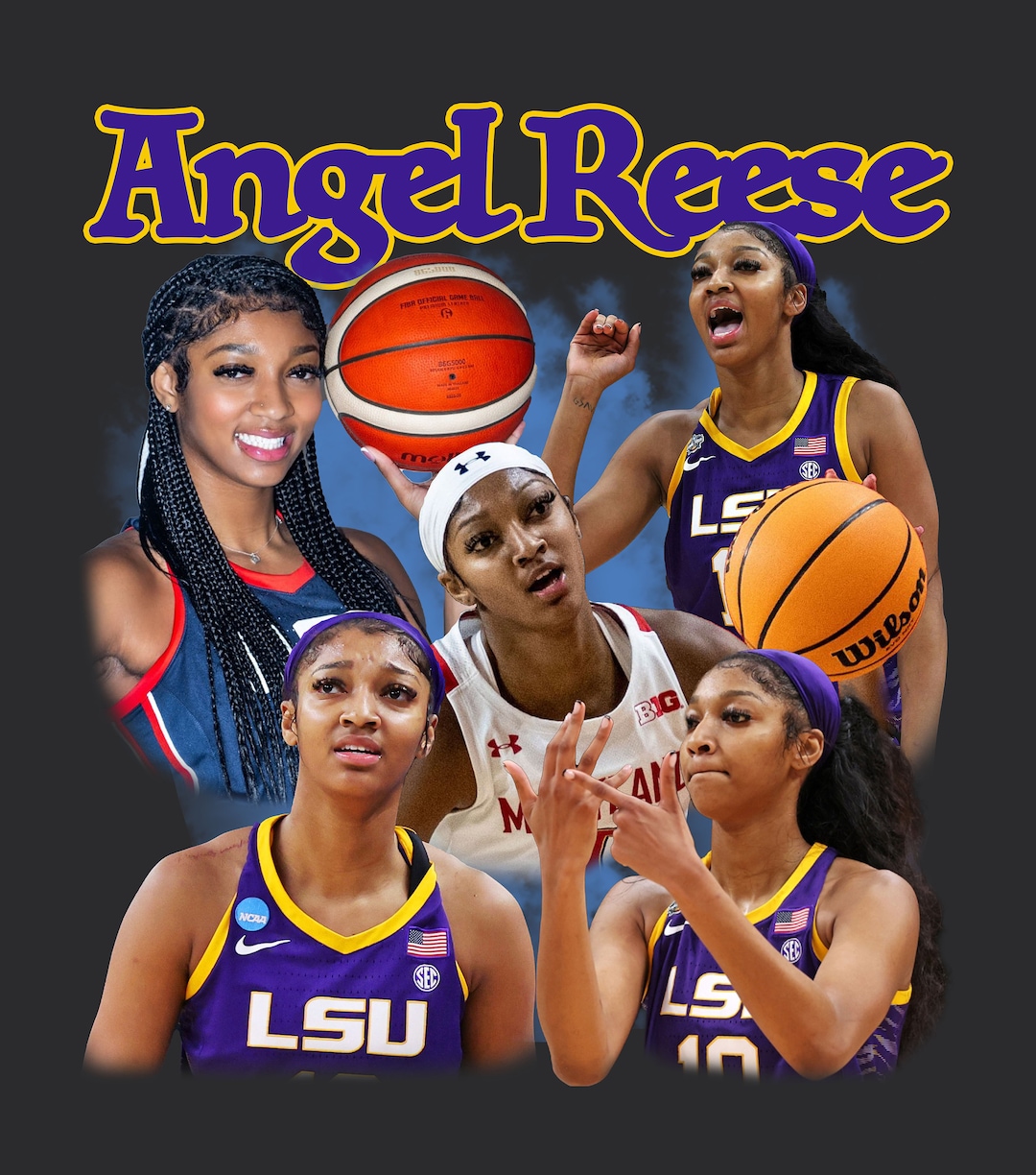 Buy Angel Reese T Shirt Design PNG Instant Download 300 Dpi Png Online ...