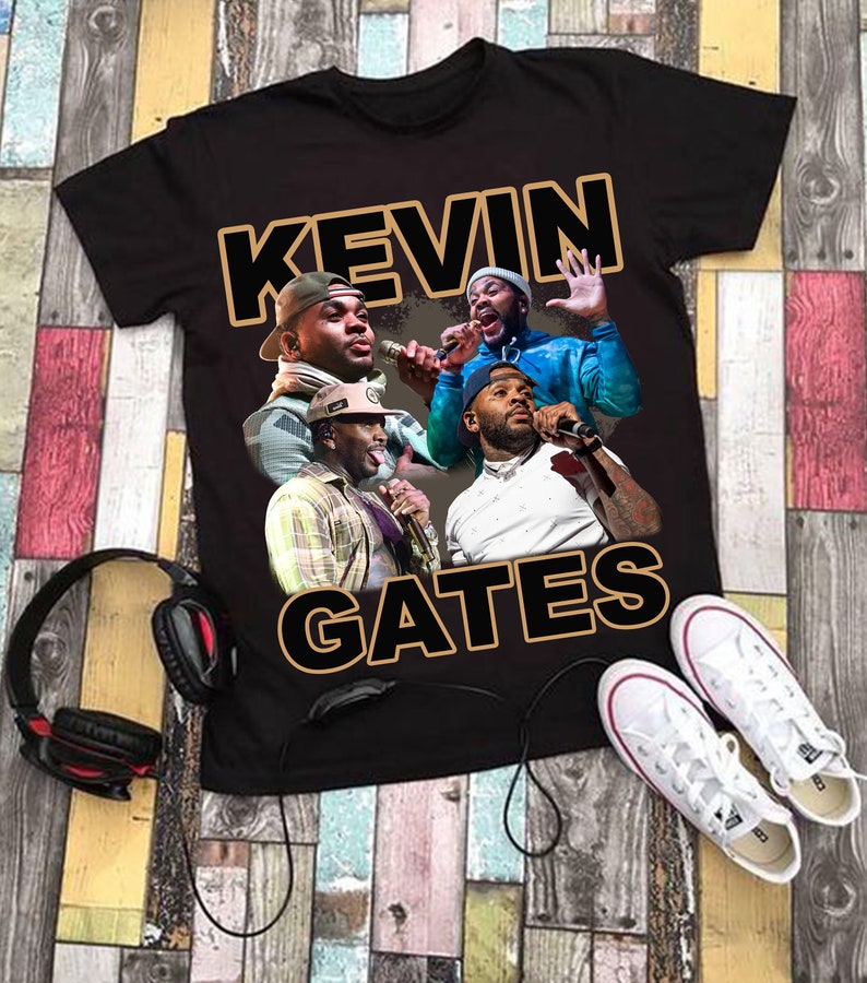 Kevin Gates T Shirt Design. PNG Digital 4500x5100 Px. Retro, 90s ...