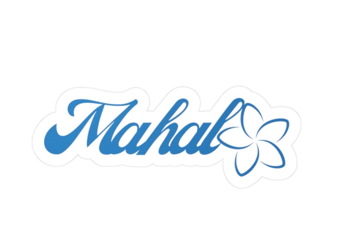 Mahalo Sticker, Laptop Sticker, Water Bottle Sticker, Journal Sticker ...