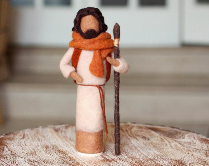 Jesus Christ, the Chosen, Son of God, Son of Man, Needle Felted Wool ...