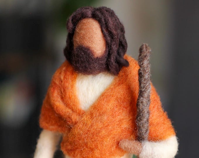 Jesus Christ, the Chosen, Son of God, Son of Man, Needle Felted Wool ...