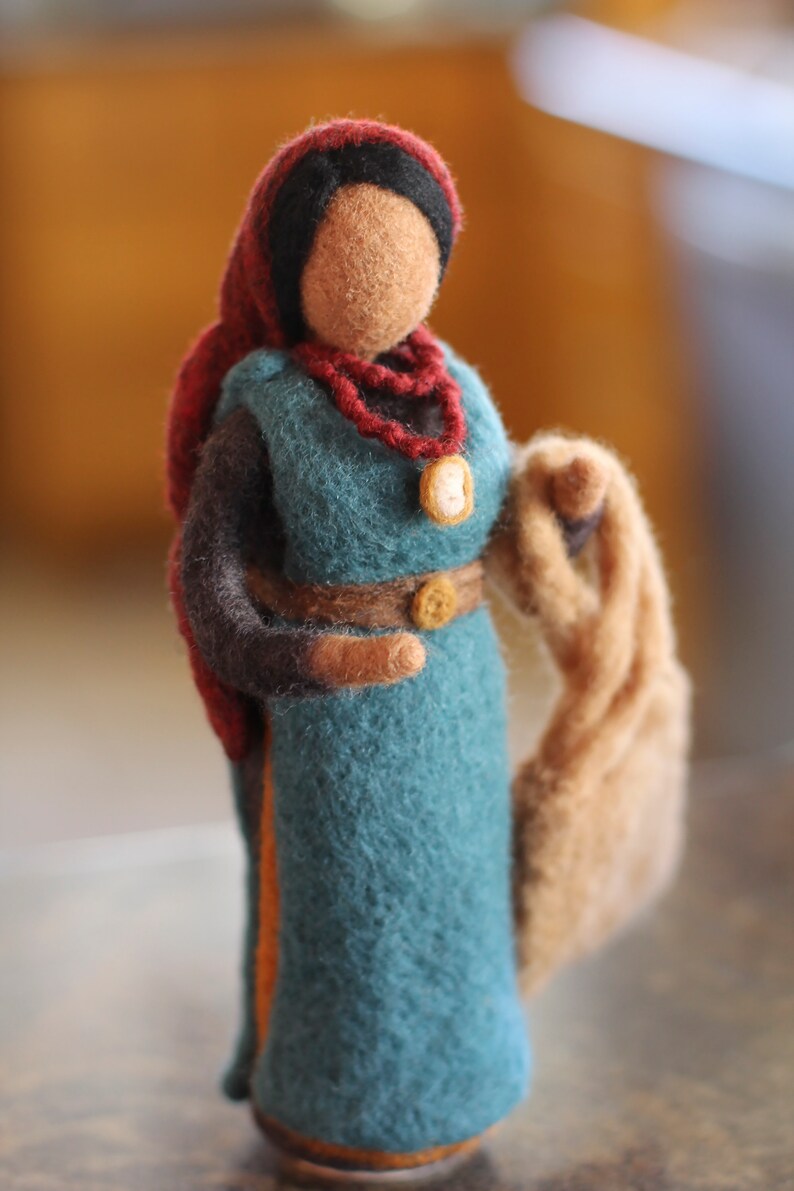 The Chosen, Veronica, Bleeding Woman, Jesus, Needle Felted Wool ...