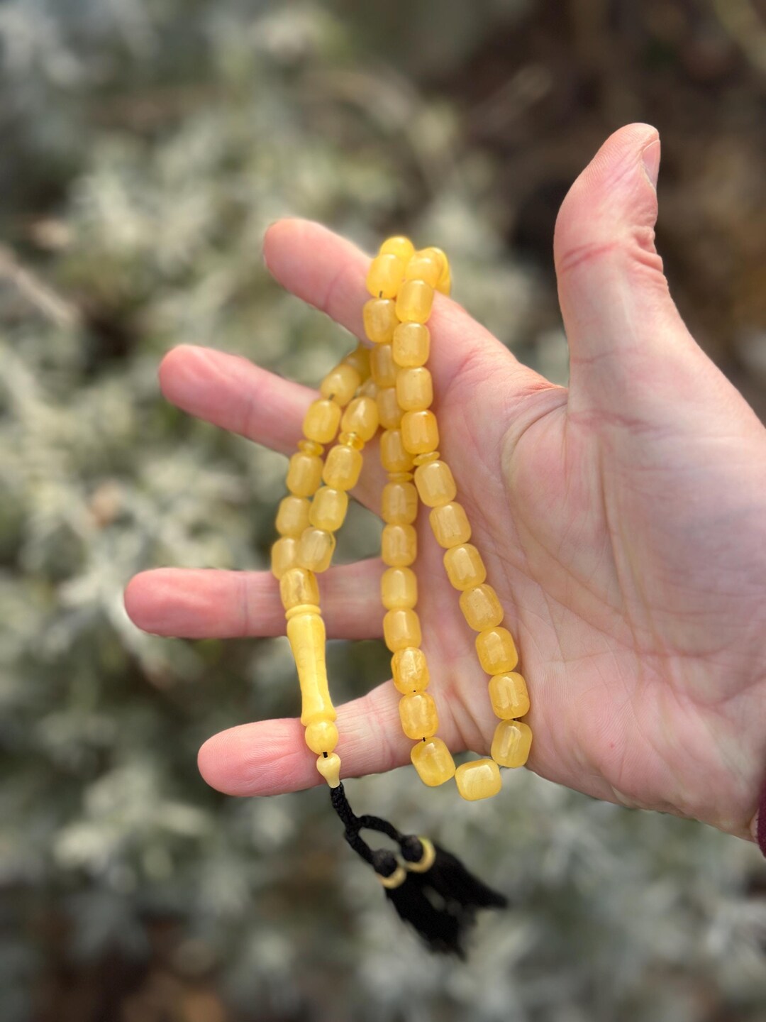 Amber Rosary, Amber Misbah, Baltic Amber Islamic Prayer, 45 Barrel ...