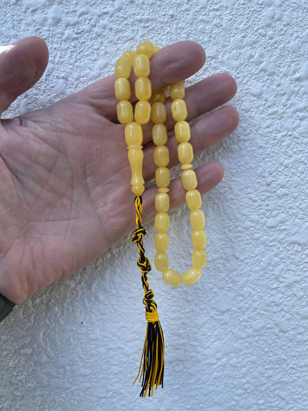 Natural Prayer Amber Beads Baltic Islamic, 33 Beads, 26.3g Rosary ...