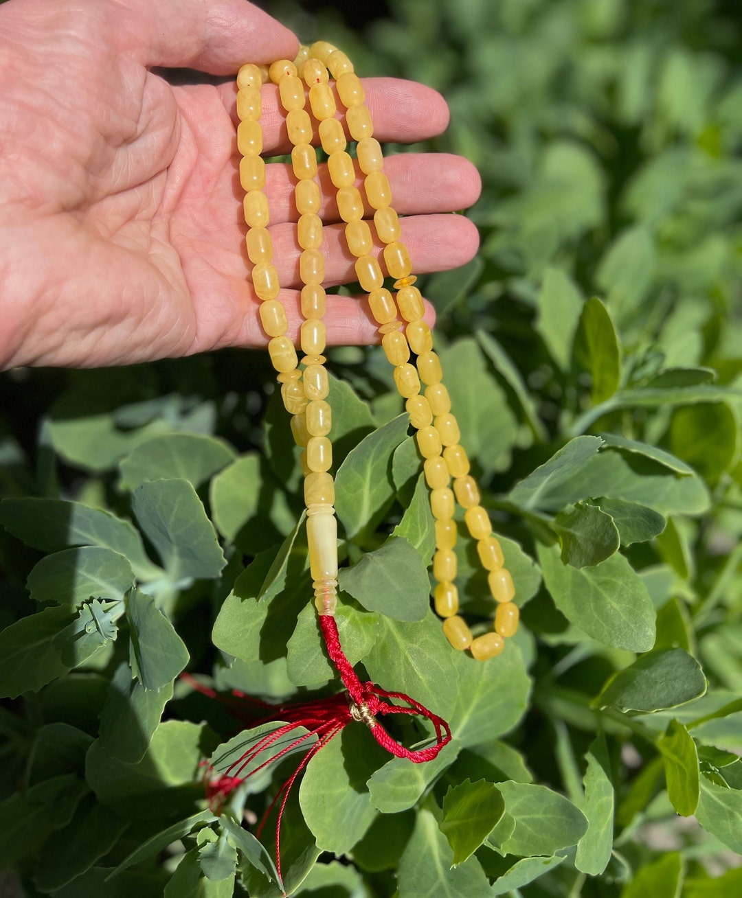 Premium Rosary Amber Baltic Islamic Prayer, 66 Beads, 31g Rosary ...