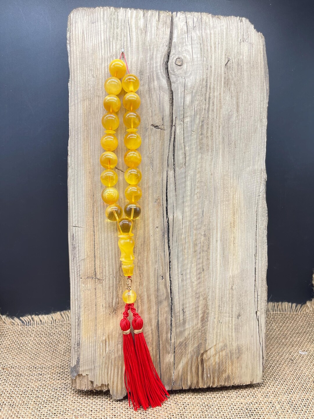 Natural Baltic Amber Prayer Rosary, 17 Round Shape Beads, 42g Rosary ...