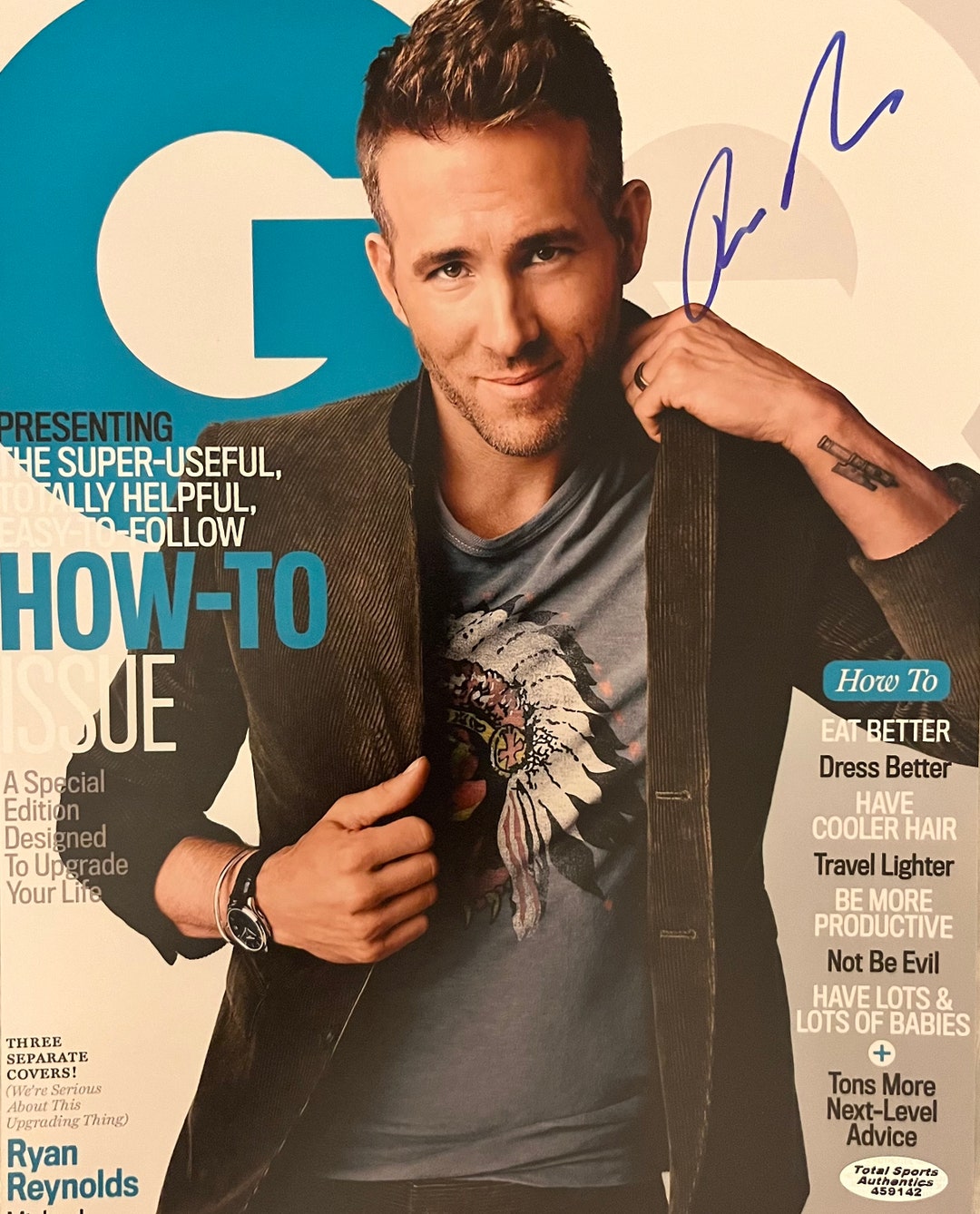 Ryan Reynolds Signed Photo With COA - Etsy