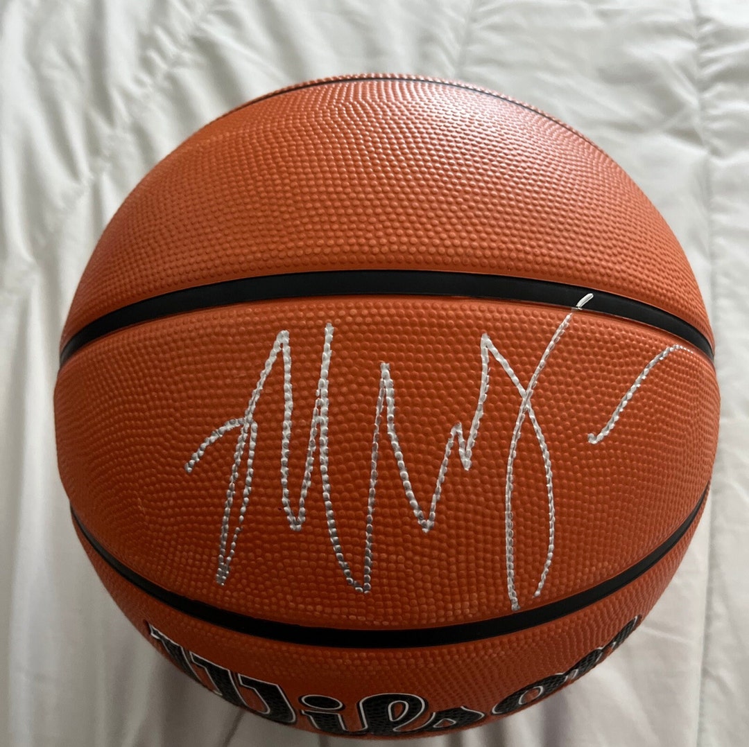 Victor Wembanyama Autographed Wilson NBA Basketball - Etsy