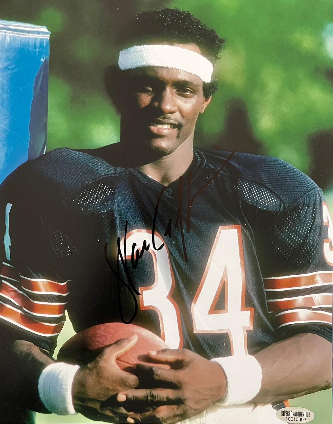 Walter Payton Signed 8x10 Photo With COA - Etsy