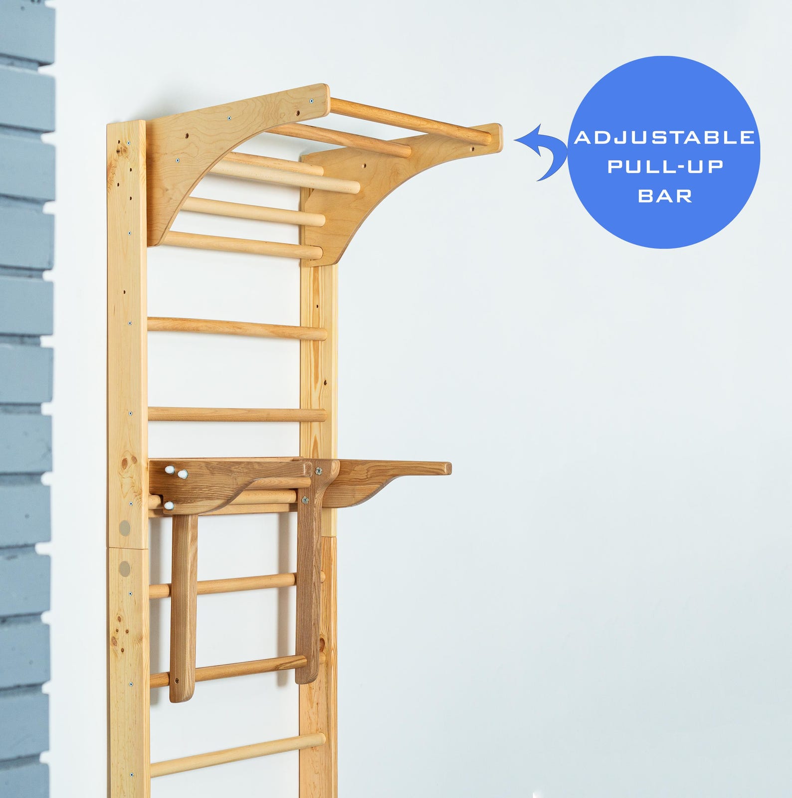 Stall Wall Bars With Mounted Adjustable Dip Bars and Pull up Bar - Best ...