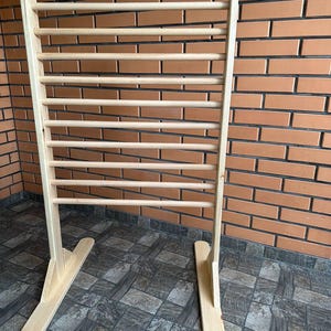 Wooden Ladder Stand for Rehab and Pediatric Physical Therapy Exercises ...