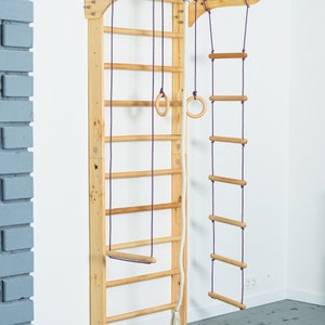 Sport Ladder Made of Natural Wood for Kids and Adults - Etsy