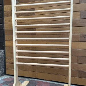 Wooden Ladder Stand for Rehab and Pediatric Physical Therapy Exercises ...