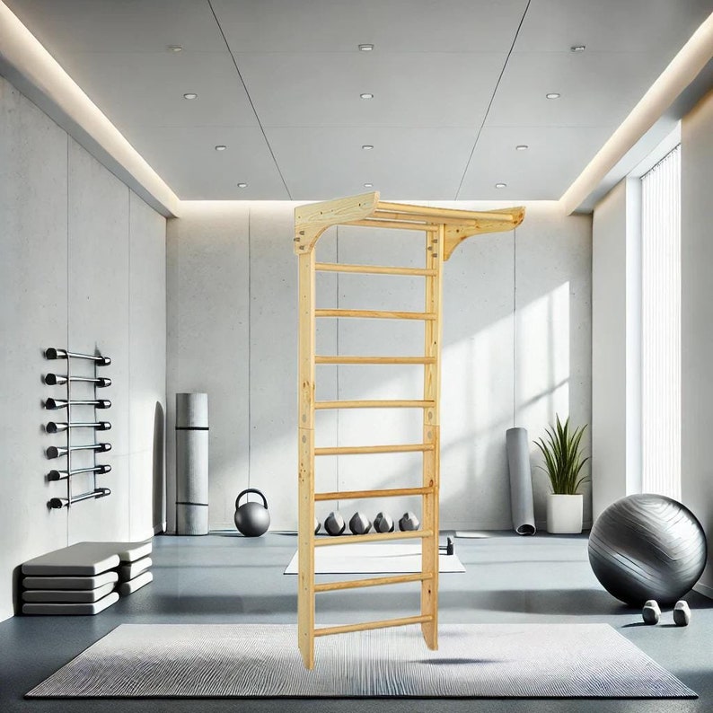 Wooden Ladder for Sport Exercises With Pull up Bar - Etsy