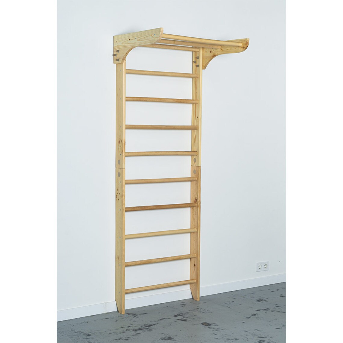 Pull up Bars for Swedish Ladders Made of Wood - Sport Attachments ...