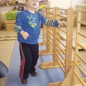 Wooden Ladder Stand for Rehab and Pediatric Physical Therapy Exercises ...