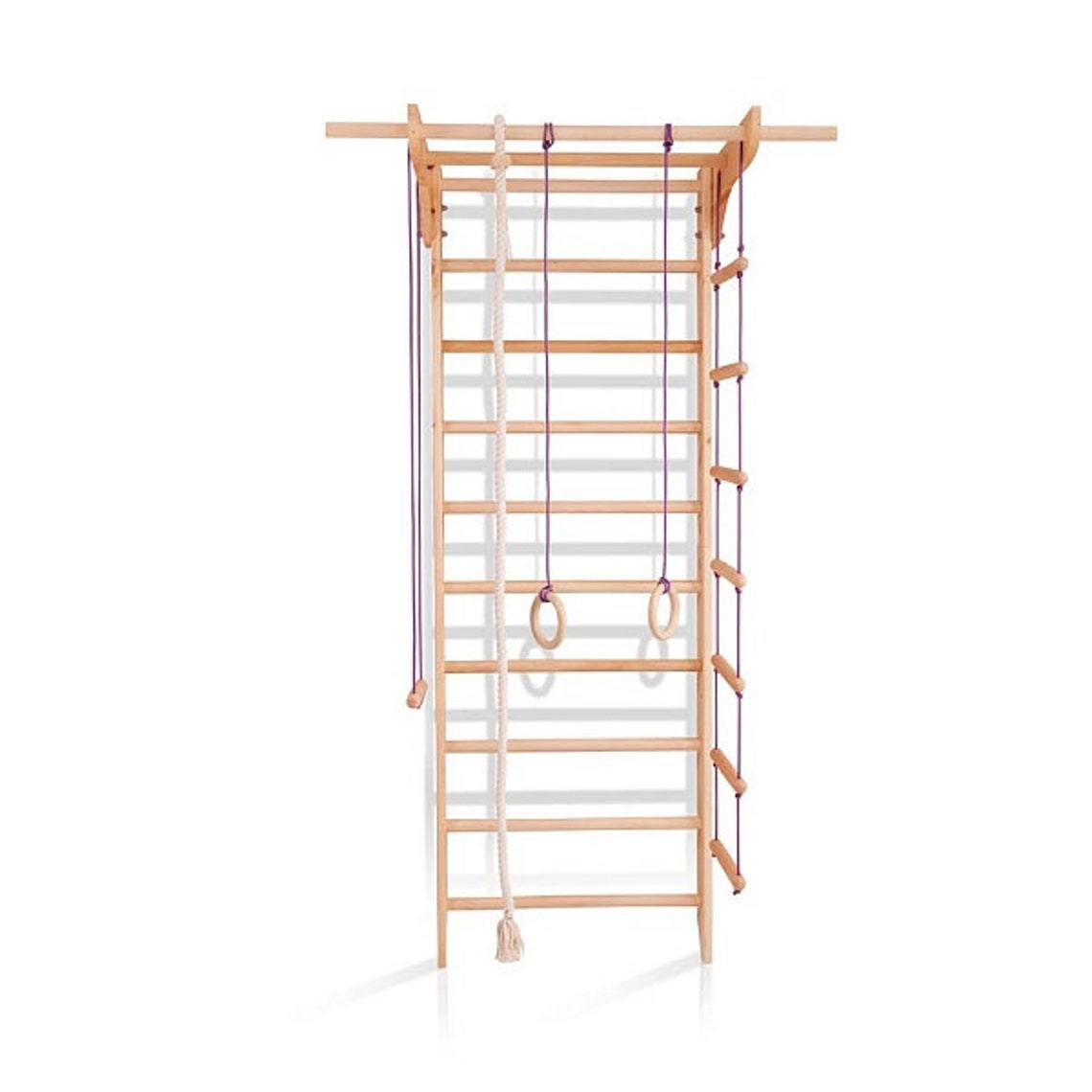 Wooden Swedish Ladder With Wide Pull up Bar for Sport Family - Etsy