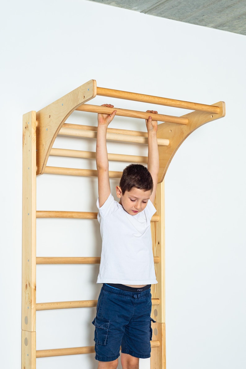 Sport Ladder With Adjustable Pull-up Bar for Home Exercises - Wall ...