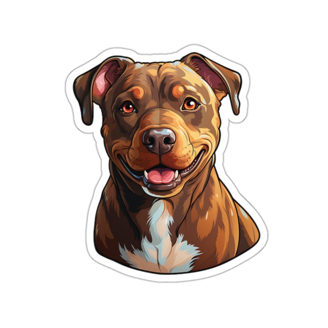 Pitbull Sticker, Dog Breeds, Dog Stickers, Laptop Decals, Pet Stickers ...