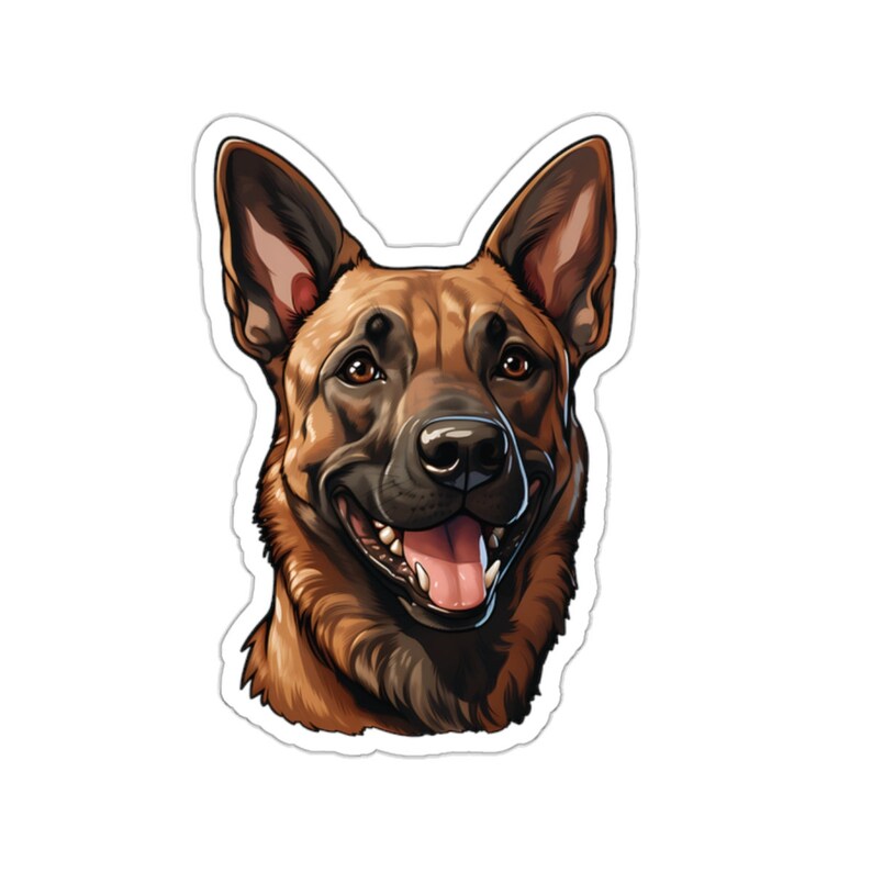 Belgian Malinois Sticker, Dog Breeds, Dog Stickers, Laptop Decals, Pet ...
