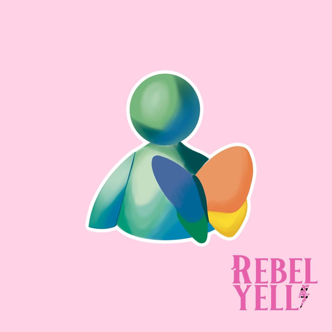 90s Sticker MSN Sticker Pastel Goth Stickers 90s Baby Nostalgia ...