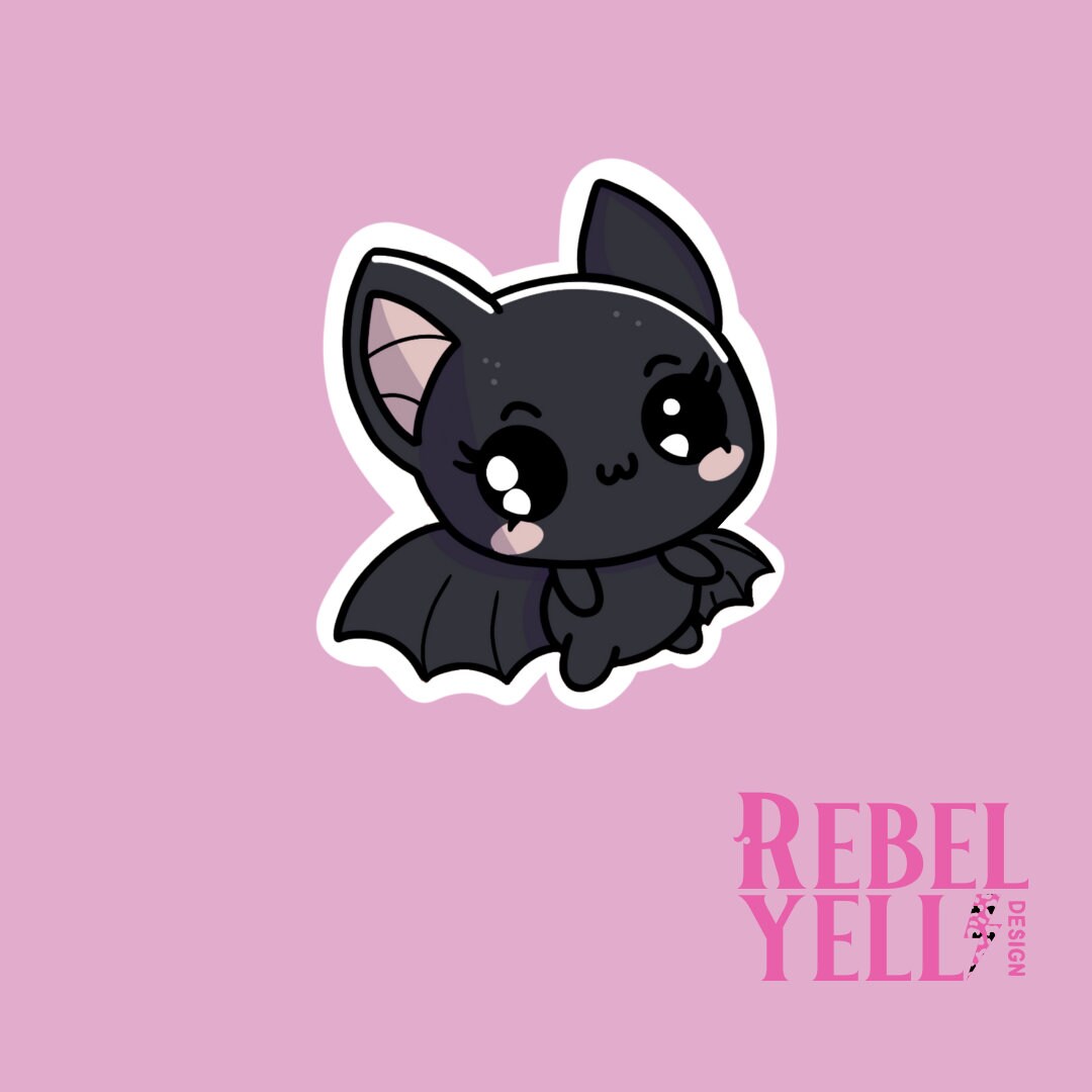 Bat Sticker Goth Stickers Witchy Stickers - Etsy