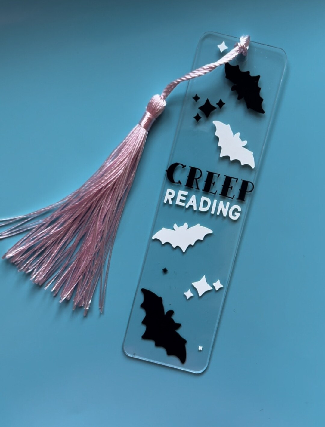 Bat Bookmark Creep Reading Bookmark Acrylic Bookmark - Etsy