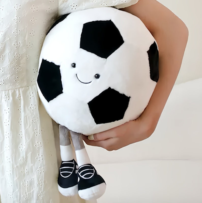 Kawaii Soccer Plush Toy, Football Cute Plushie, Cartoon Stuffed ...
