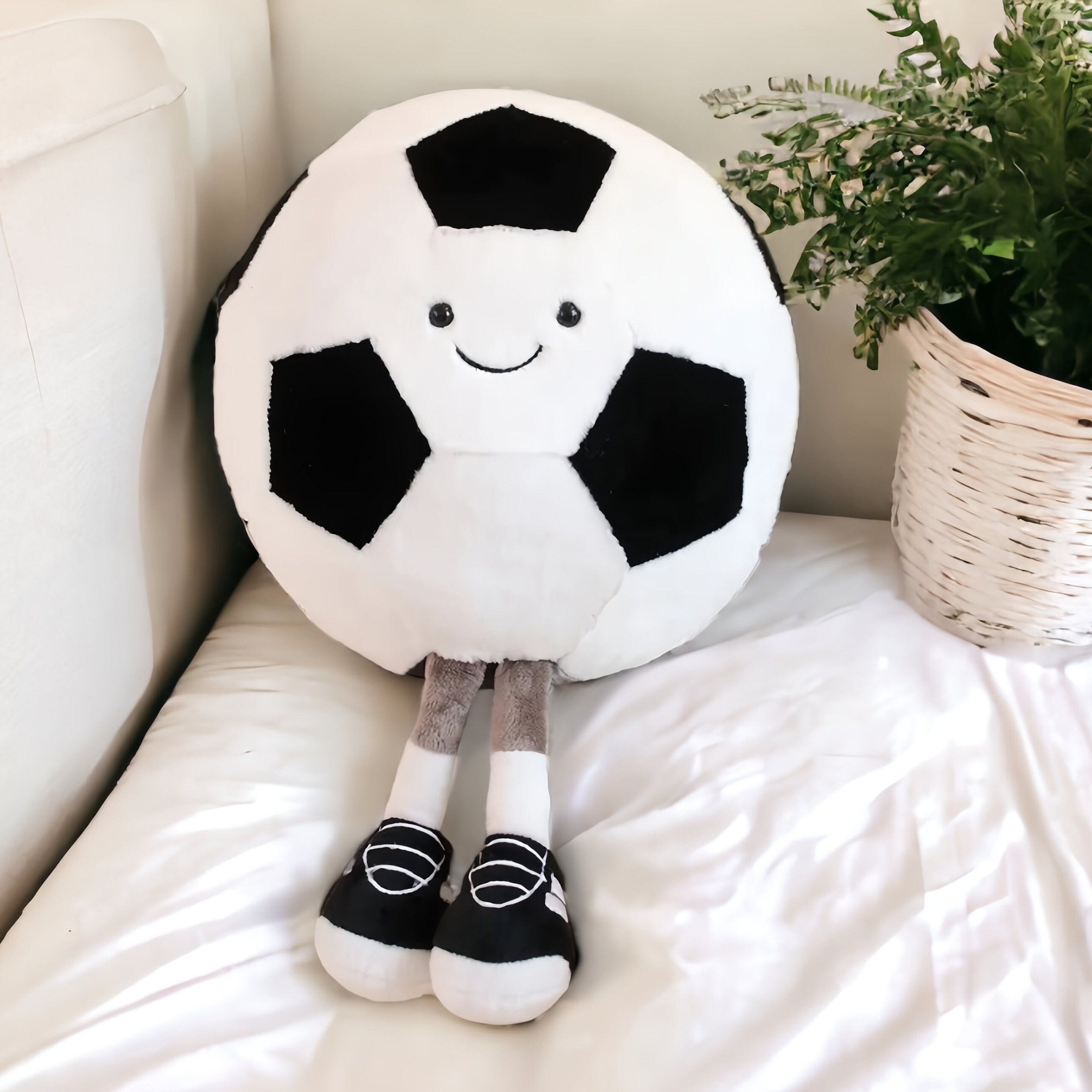 Kawaii Soccer Plush Toy, Football Cute Plushie, Cartoon Stuffed ...