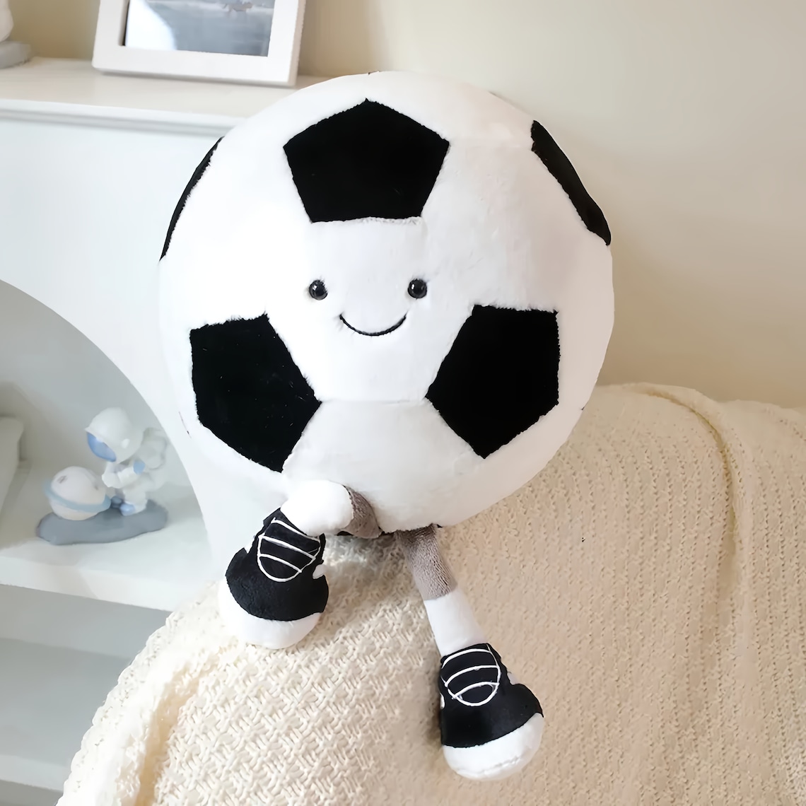 Kawaii Soccer Plush Toy, Football Cute Plushie, Cartoon Stuffed ...