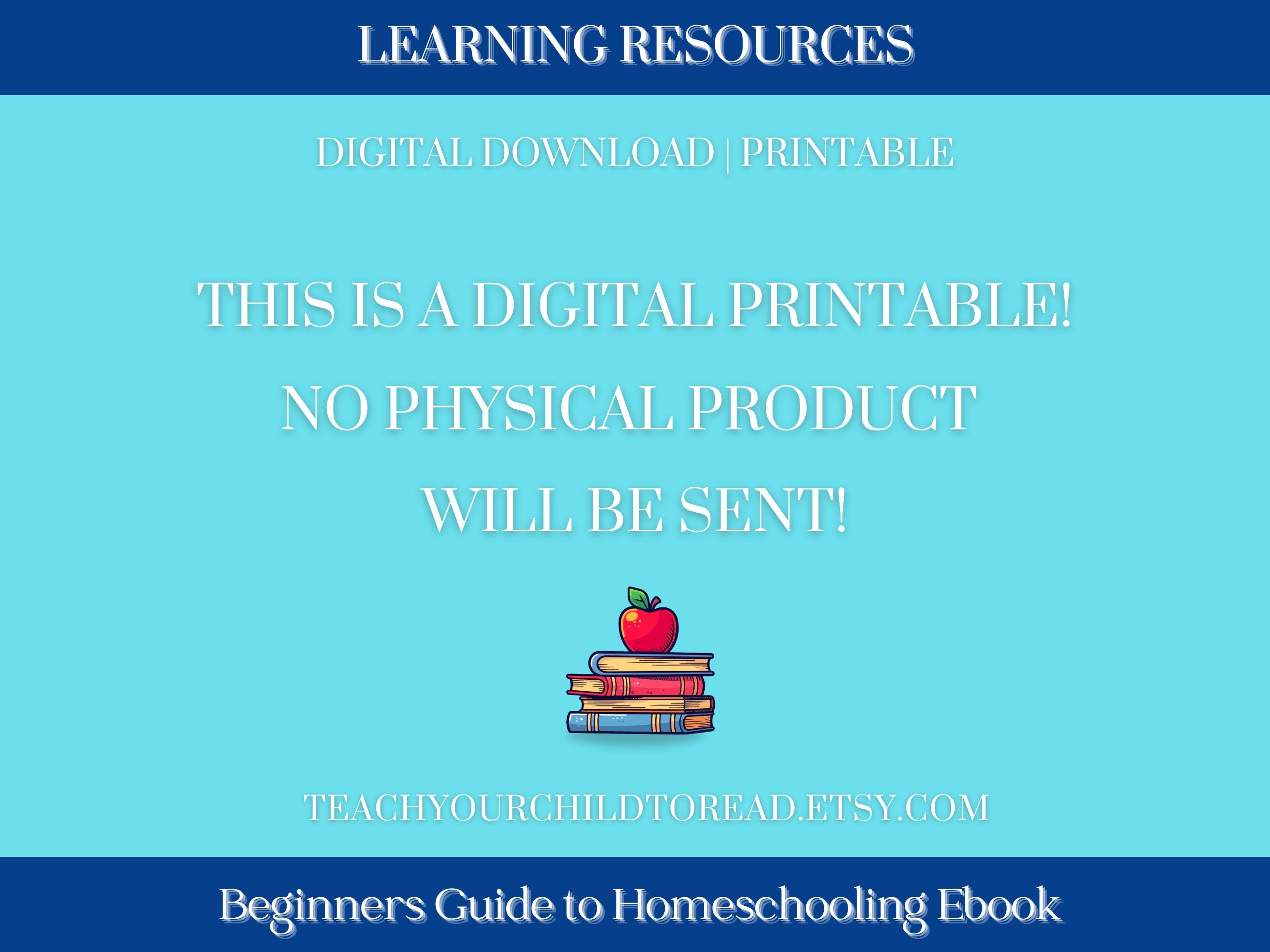 Homeschooling Beginners Guide: Learning Resources Ebook (PDF) - Etsy