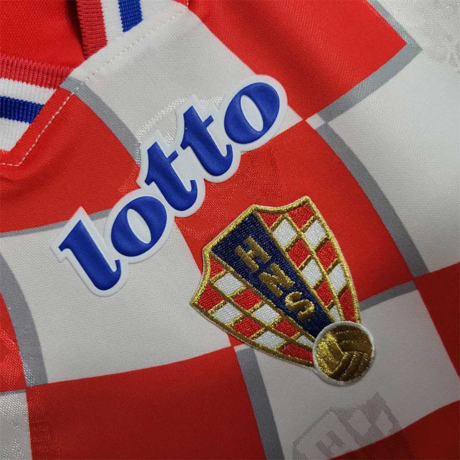 1998 Croatia Home Retro Football Jersey World Cup France 98 Vintage ...