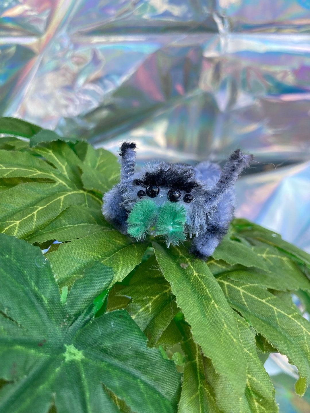 Miniature Jumping Spider Handmade From Chenille Stems & Coloured by ...
