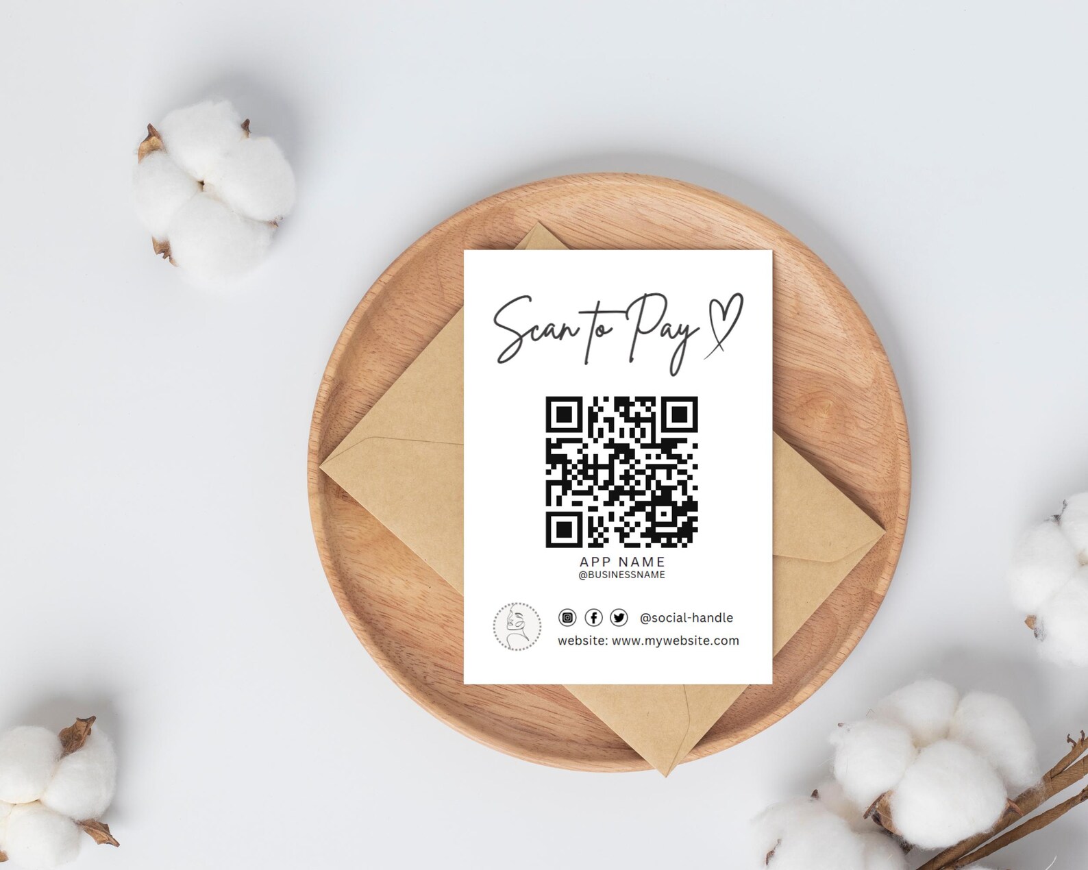 Easy Custom QR Code, Scan-to-pay Template, Minimalist Digital Payment ...